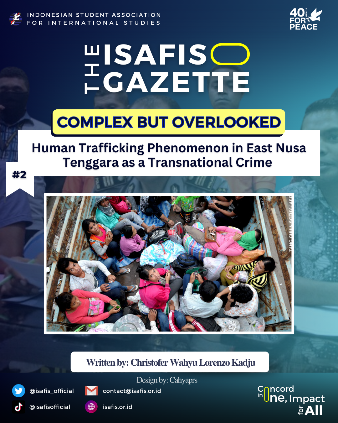THE ISAFIS GAZETTE #2: Complex but Overlooked: Human Trafficking Phenomenon in East Nusa ...